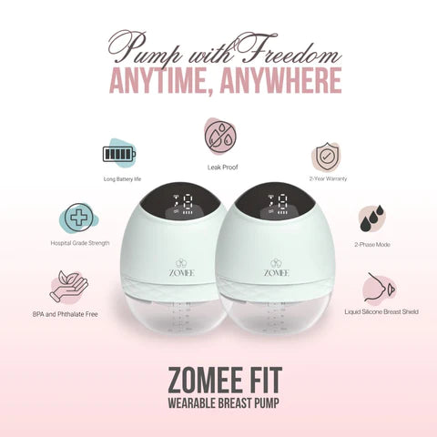 Zomee Fit, Hands Free Wearable Breast Pump – Diabetic Supplies Unlimited